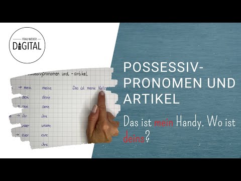 Possessivpronomen und -artikel - das ist der Unterschied. an Klasse 5 (inkl. Arbeitsblatt)