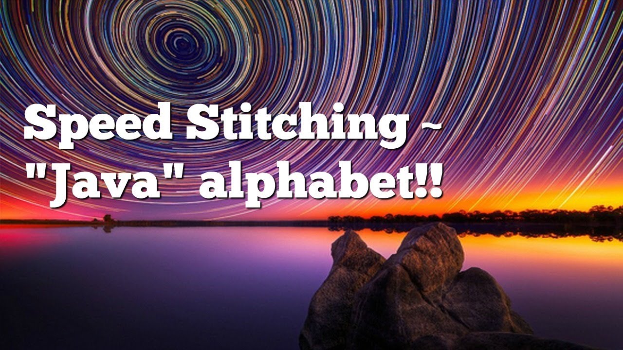 Cross Stitch/Flosstube #225 Speed Stitching ~ Java alphabet!!!