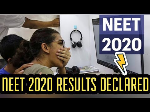 NEET 2020 RESULTS DECLARED / HOW TO CHECK