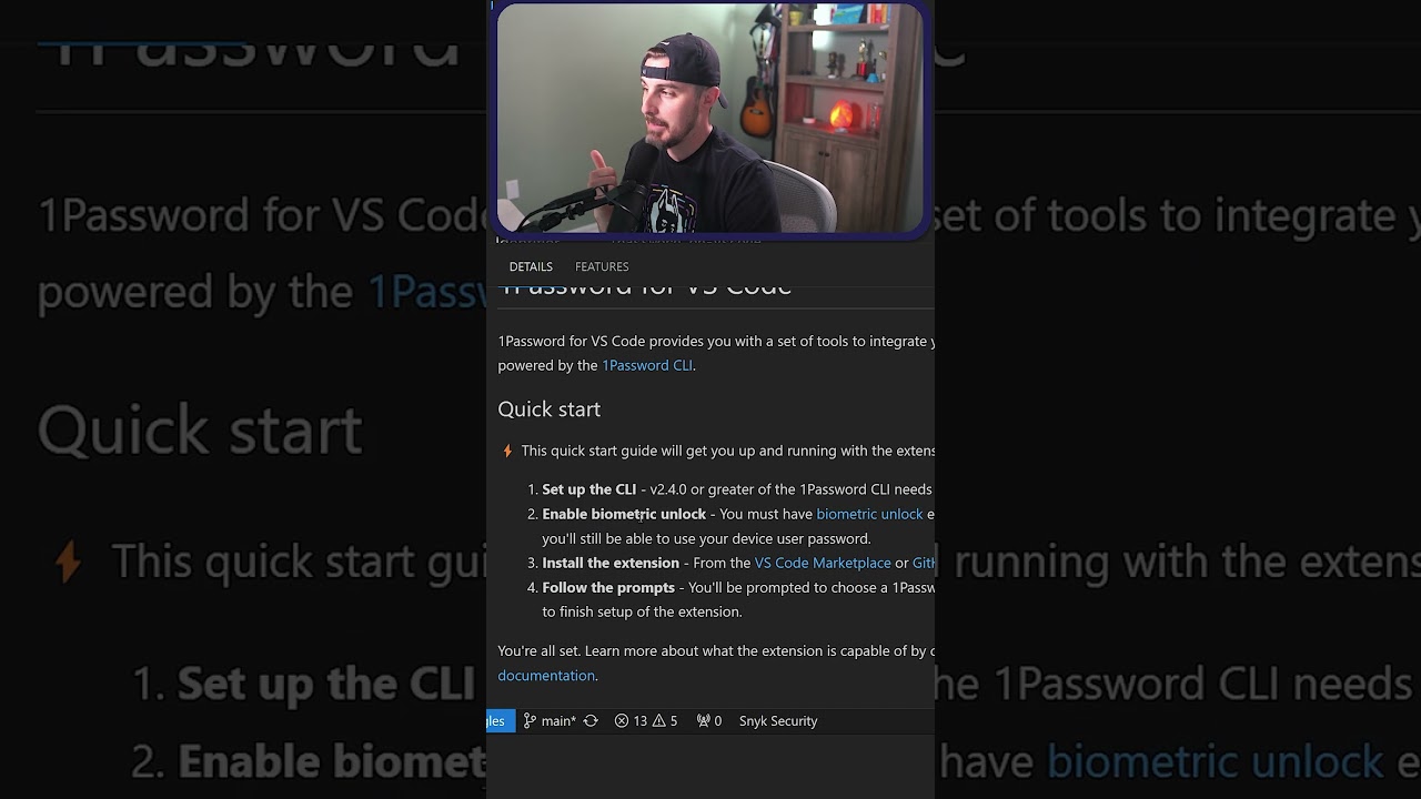 Top 5 VS Code Security Extensions - 1Password