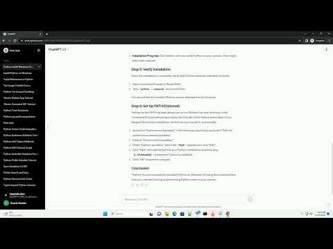 install python on windows 10 command line