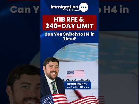 H1B Extension RFE & 240-Day Limit: Can You Stay in the U.S. After Filing H4 COS? #rfe #h4visa