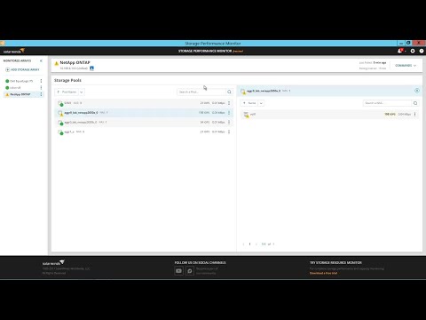 SolarWinds Storage Performance Monitor Free Tool Overview