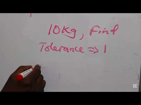 MATHAMATICs.. how to find the tolerance