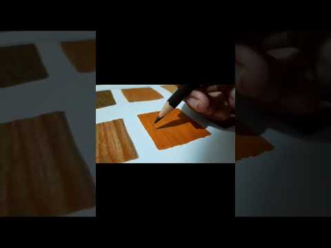 WOOD TEXTURE DRAWING/RENDERING (TEAK WOOD) #shorts #art #drawing #rendering