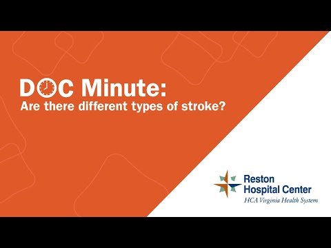 Are there different types of strokes? - Reston Hospital Center