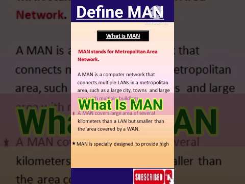 What is MAN in Computer||Network|| #computereducation #computerclass