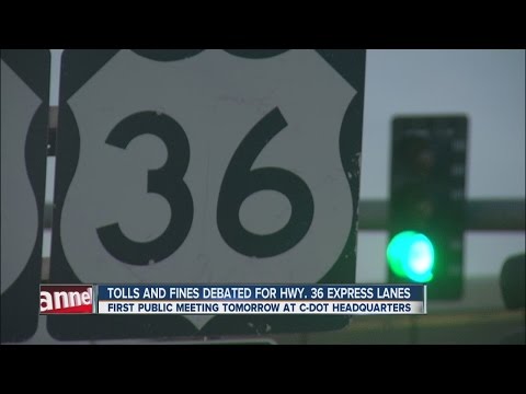 Tolls and fines debated for Hwy 36 express lanes
