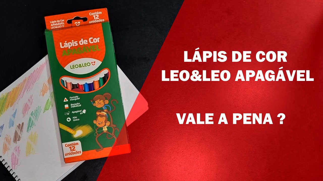 Lápis de cor apagável Leo&Leo