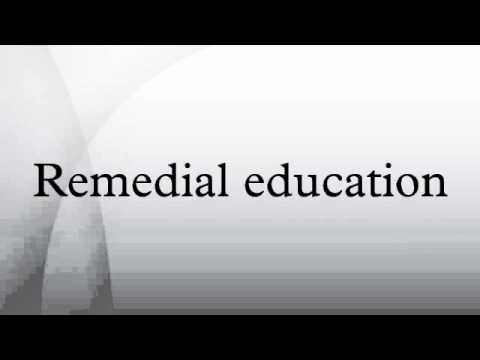 Remedial education