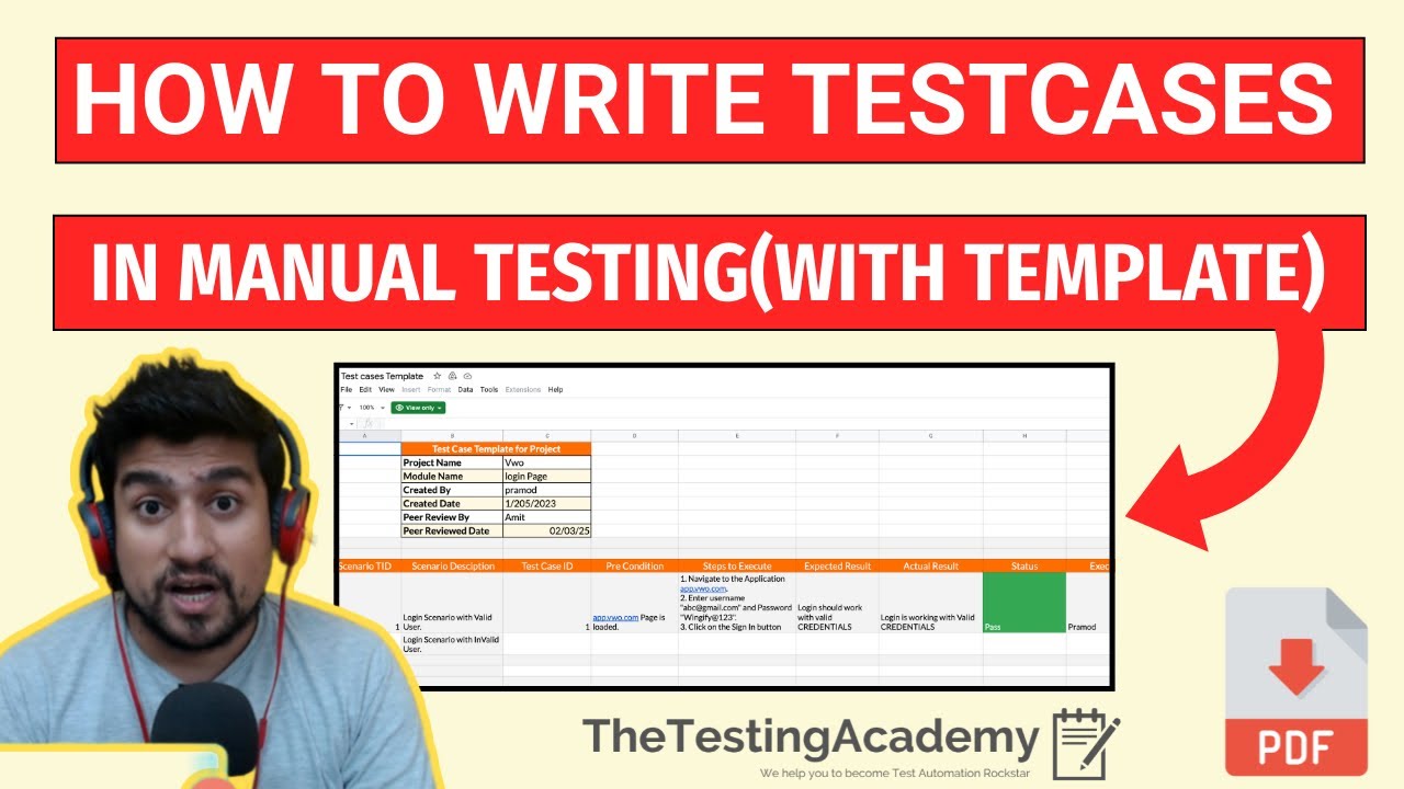 How to Write Test Cases in Manual Testing with Template