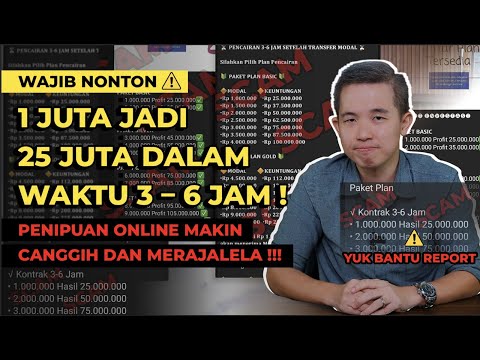PENIPUAN ONLINE TELEGRAM SEMAKIN MERAJALELA !! - Rp 1 Juta Jadi Rp 25 Juta Dalam Waktu 3 – 6 Jam!