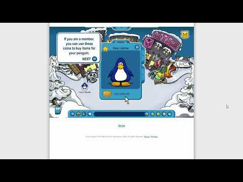 Club Penguin flash website in 2005