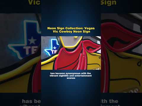 Neon Sign Collection Vegas Vic Cowboy Neon Sign