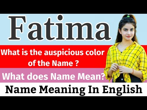 Fatima Name Meaning In English | Fatima Meaning | What Is The Meaning Of Name Fatima | Baby Names #F