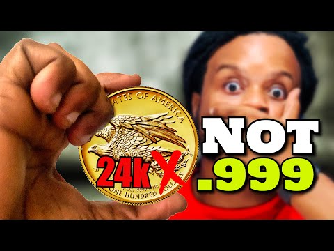 Gold American Eagle coin not 24k or 999 fine gold/ What is Fine Gold?