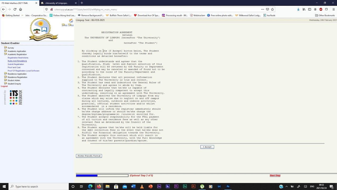 UL Online Registration Process