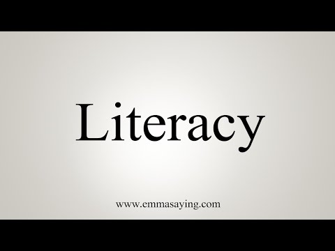 How To Say Literacy