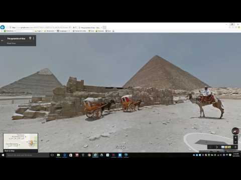 Video Dominion - The Pyramids of Giza in Egypt video exploration with Google Maps