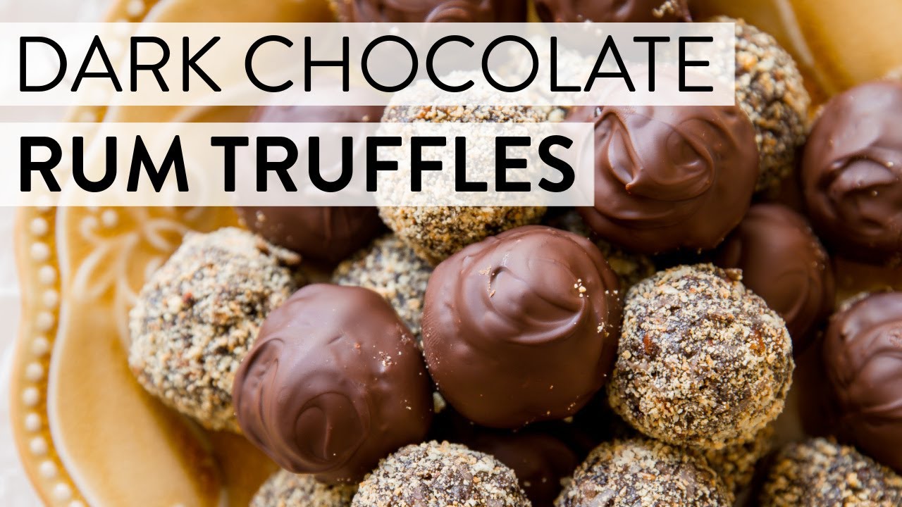 Dark Chocolate Coconut Rum Truffles | Sally's Baking