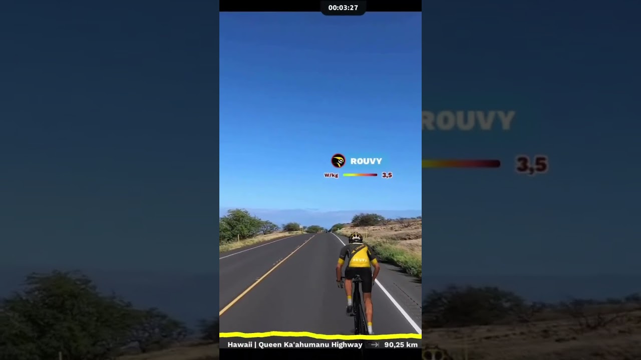 🦾 Experience the iconic Kona route from your home. 🤩 We've got the full course covered on #ROUVY!