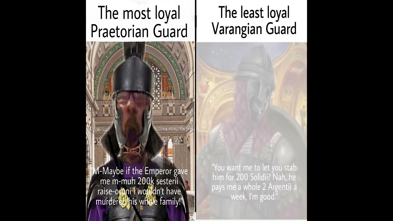 Praetorian Guard vs Varagian Guard #romanhistory #rome #historymemes