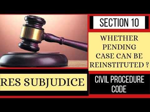 What is Res Subjudice | Sec 10 of CPC 1908 |RES-SUBJUDICE | MASKMOONJI | In Tamil