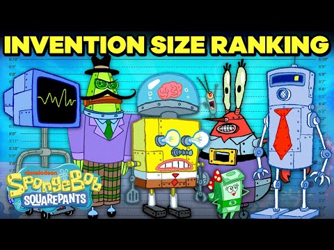 Plankton's Inventions Ranked By Size! 🤖 | SpongeBob