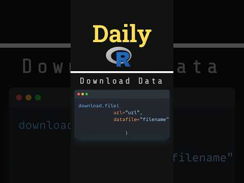 How to Download Data with R #rprogramming #rprogrammingforbeginners