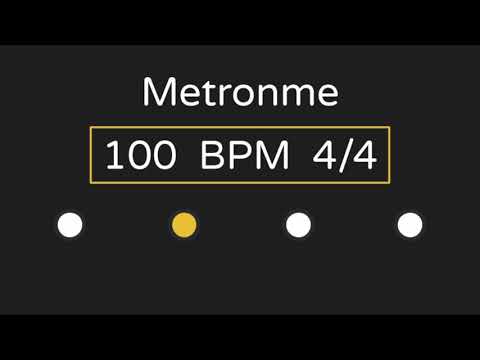 Metronome | 100 BPM | 4/4 Time (with Accent )