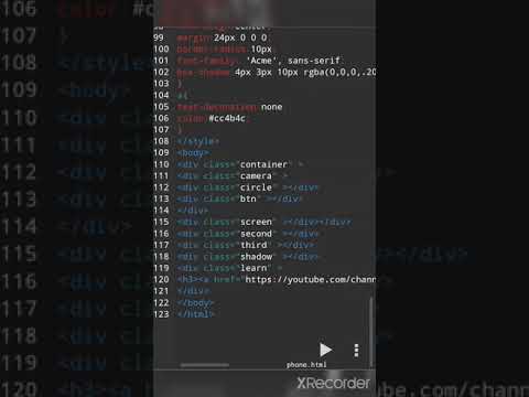 smartphone 📱📱 using html and css only