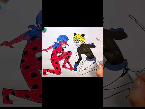 #Lady Bug ⚡⚡⚡#Super Cat # coloring pages #music