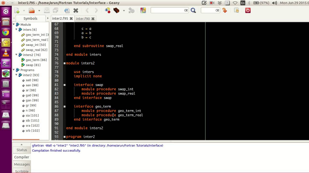 Advanced Fortran Programming : 024 : Interfacing Module Procedures