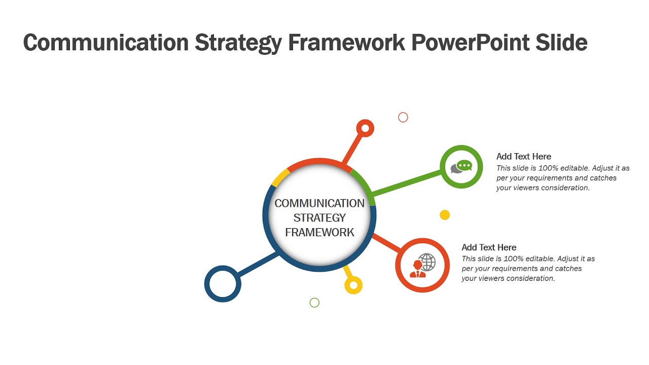 Communication Strategy Framework PowerPoint Slide | Communication Plans PPT | Kridha Graphics
