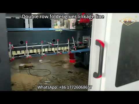 Double row folder gluer line