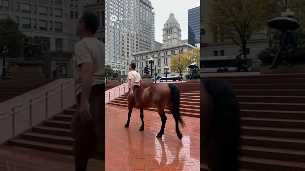 AI can now generate realistic centaurs. #sora #centaurs #aivideo