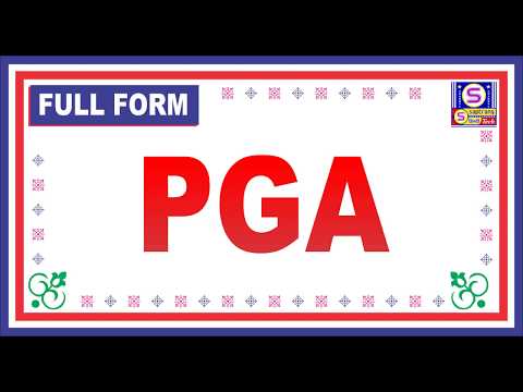 full form of PGA