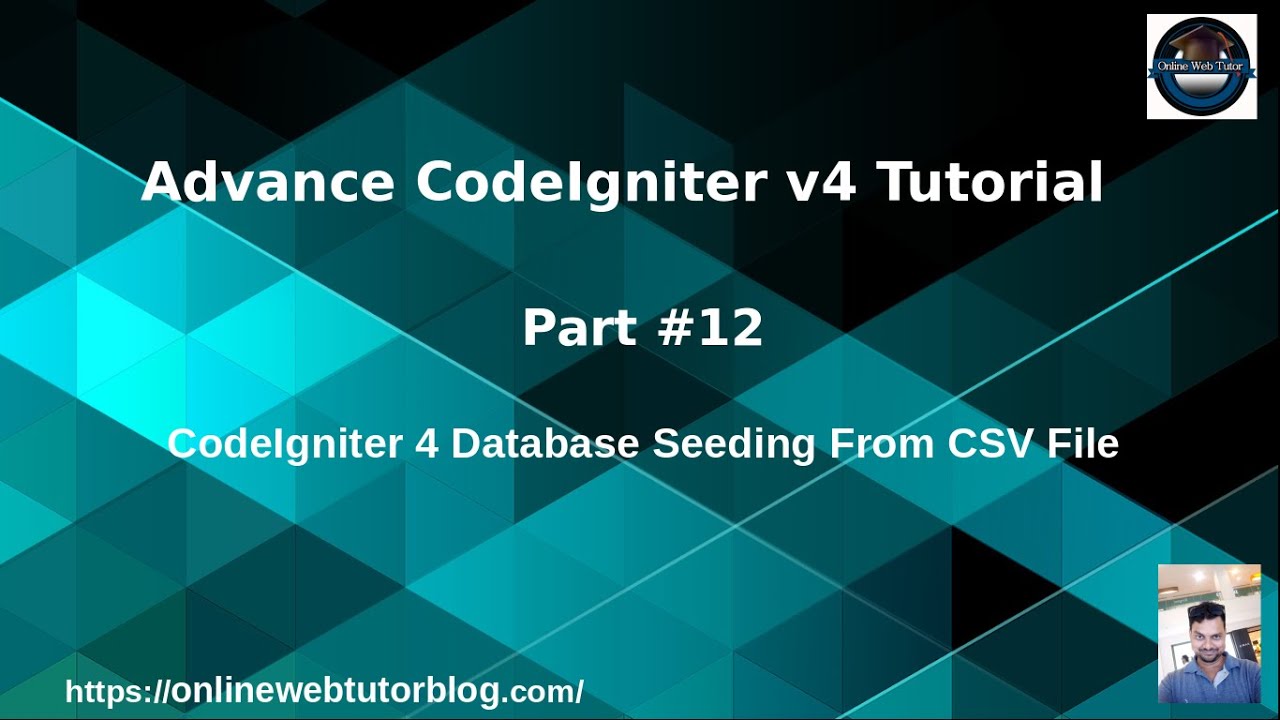 Advance CodeIgniter 4 Framework Tutorials #12 CodeIgniter 4 Database Seeding From CSV File Tutorial