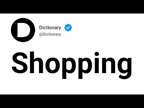 Shopping Meaning In English