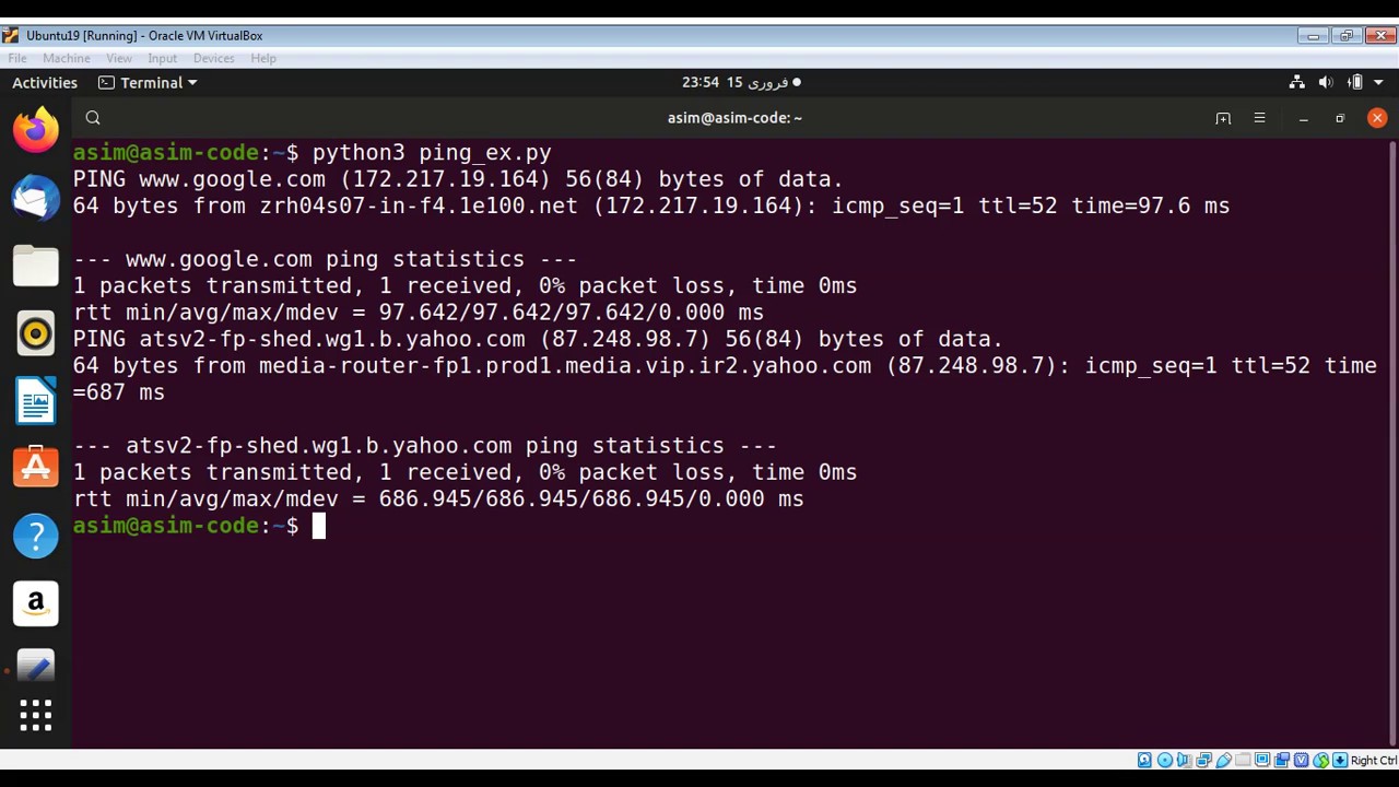 Test multiple hosts for reachability with ping in Python