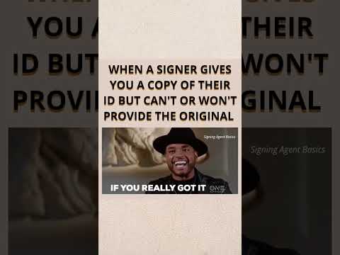 ALWAYS VIEW THE ORIGINAL ID, EVEN IF THE SIGNER PROVIDES A COPY