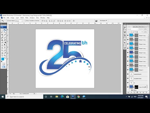 Anniversary Logo Design in Adobe Photoshop Tutorial