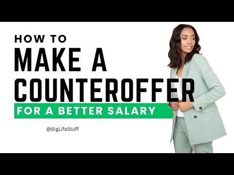 How to make a counteroffer for salary