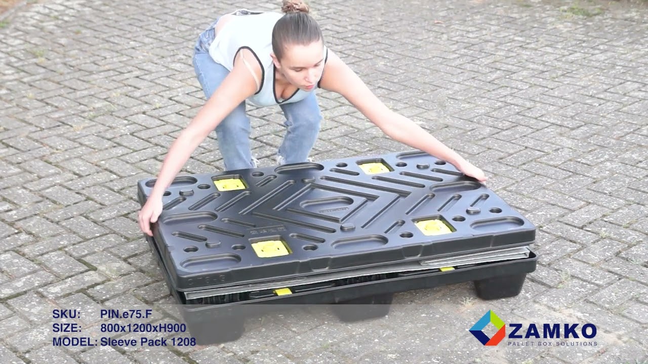 Plastic foldable Sleeve Pack pallet Boxes