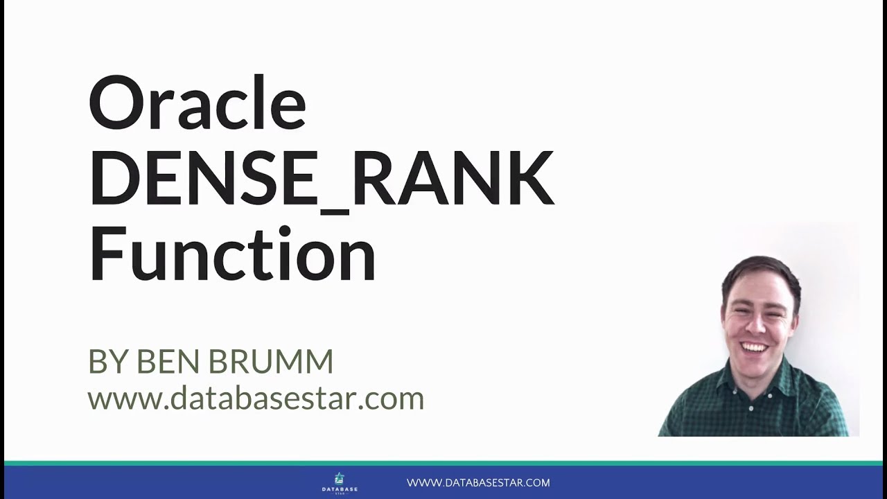 Oracle DENSE_RANK Function