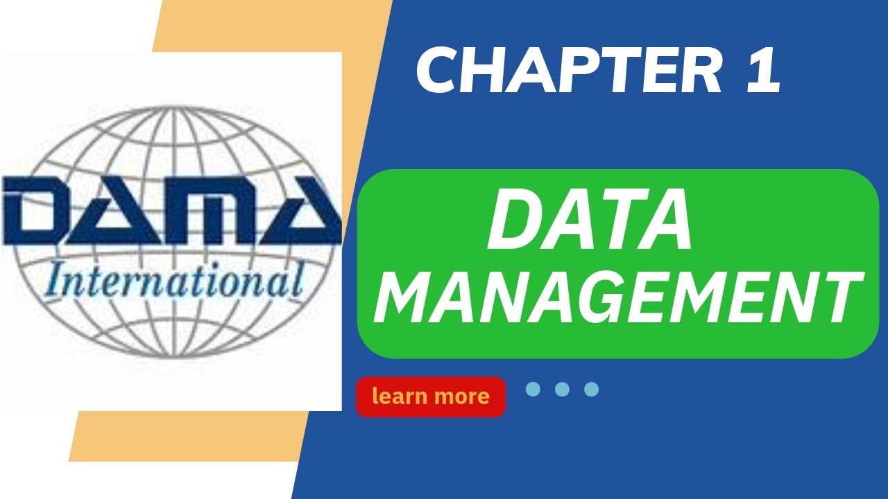 DATA Management | DAMA DMBOK Chapter 1 Explained