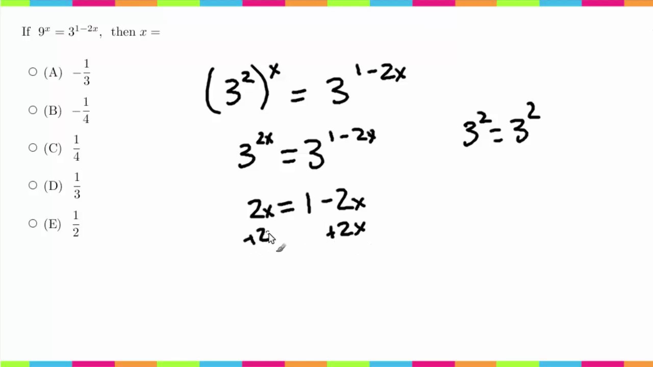 MDTP Mathematical Analysis Readiness Test (MA): Solution to #32
