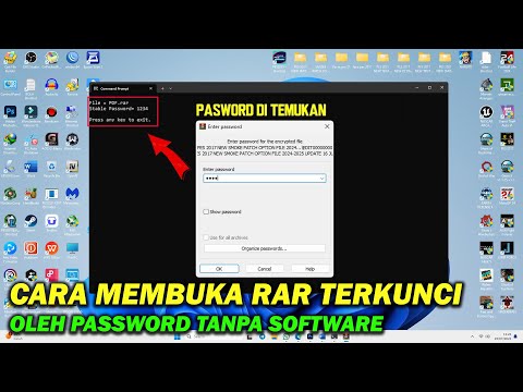 Cara Membuka Rar Terkunci oleh Password tanpa Software