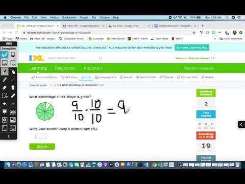 L 1 What percentage is illustrated?
