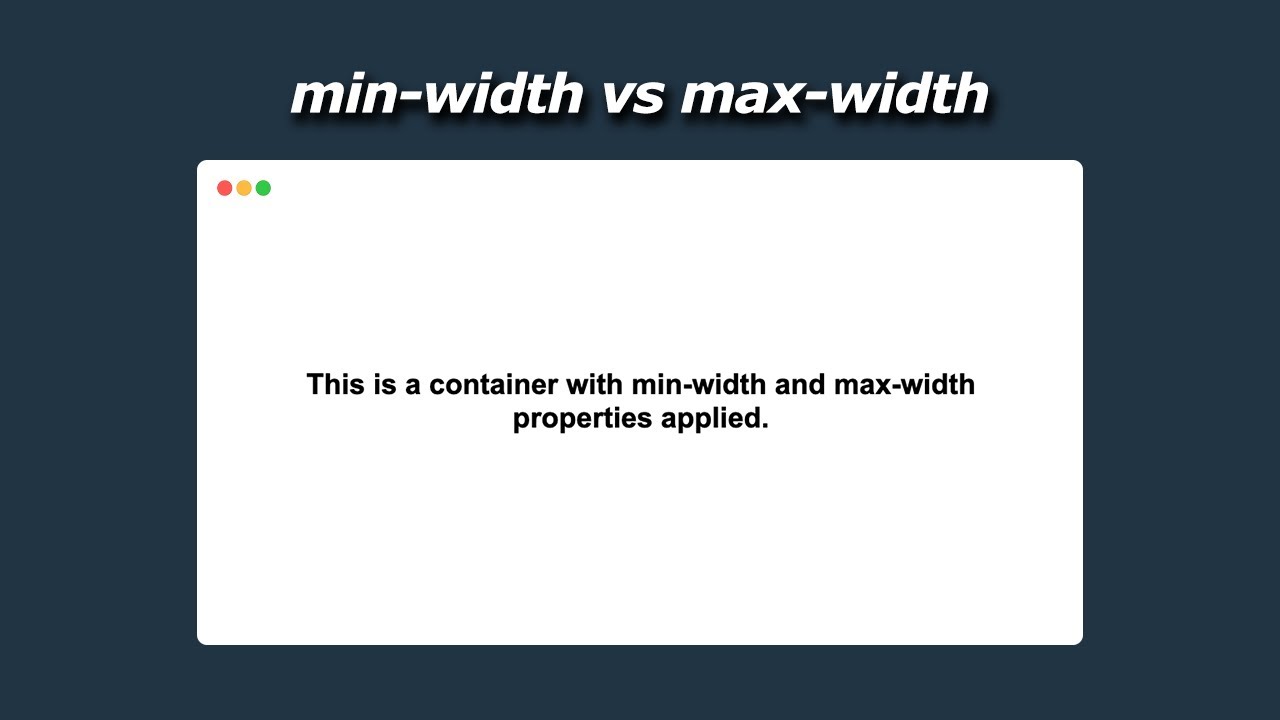 CSS Responsive Design: Why to use min-width & max-width?